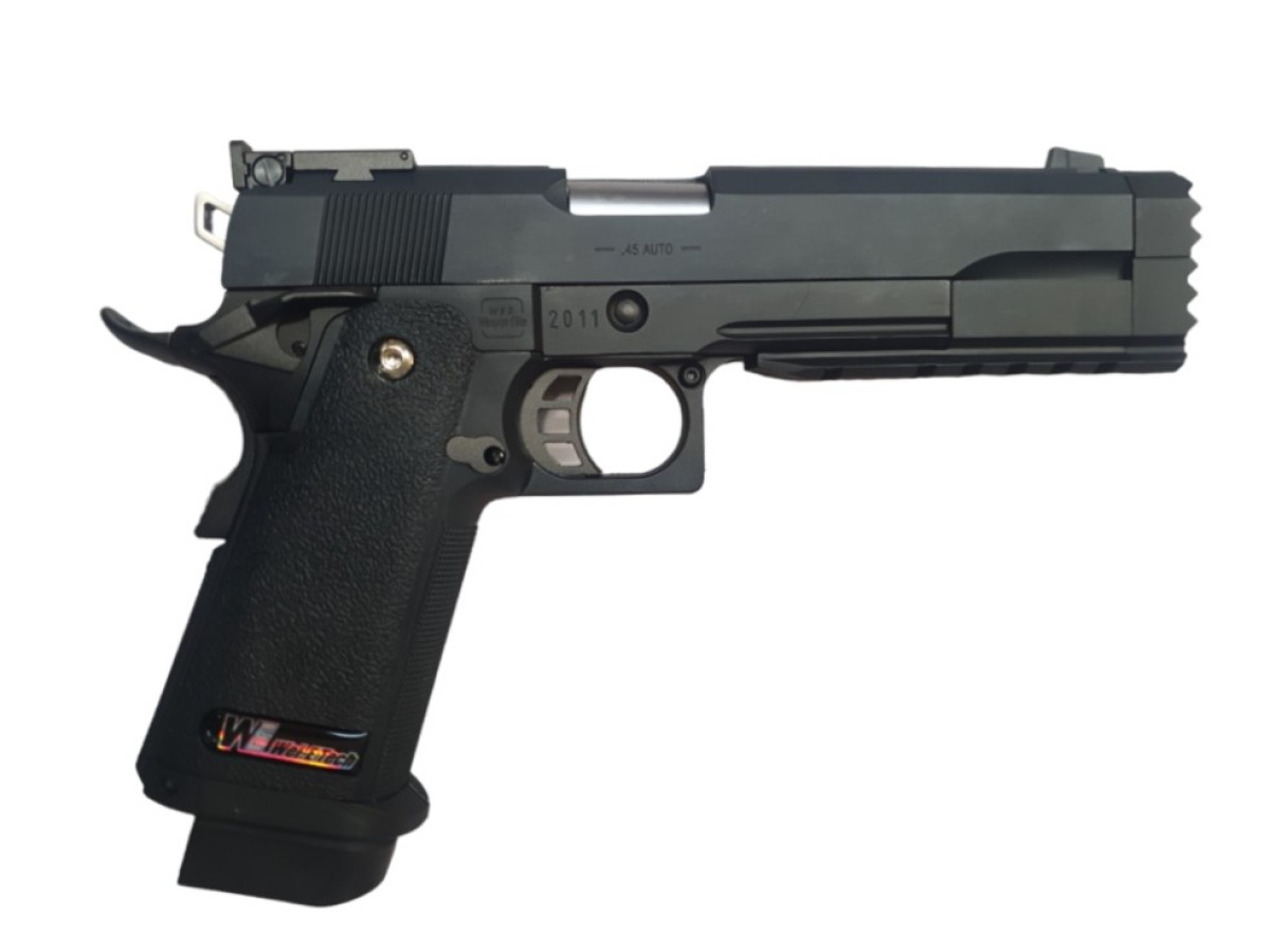 WE Hi-Capa 5.2 GBB Pistol (Black)