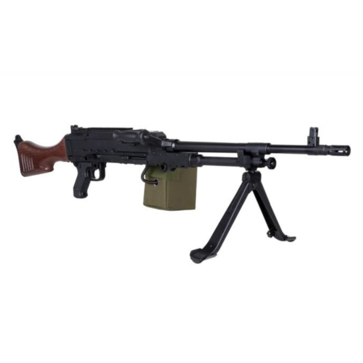Golden Eagle M240 GPMG AEG Machine Gun, Real Wood Stock Without ...