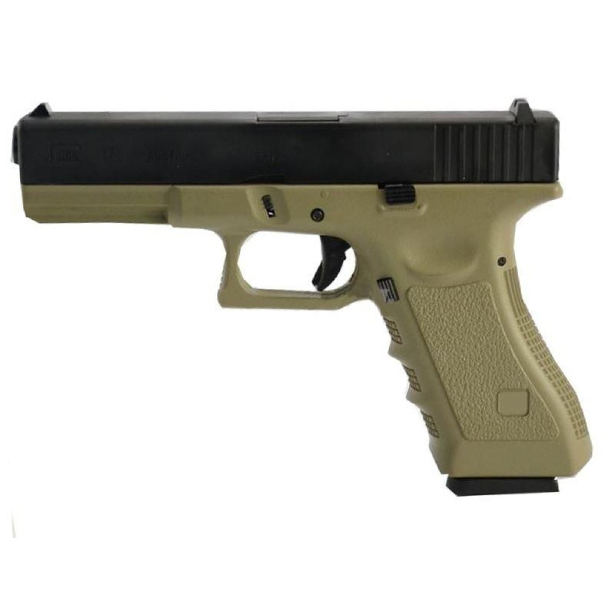 Airsoft Weapons : Army R17 GBB Pistol (Black & Tan)