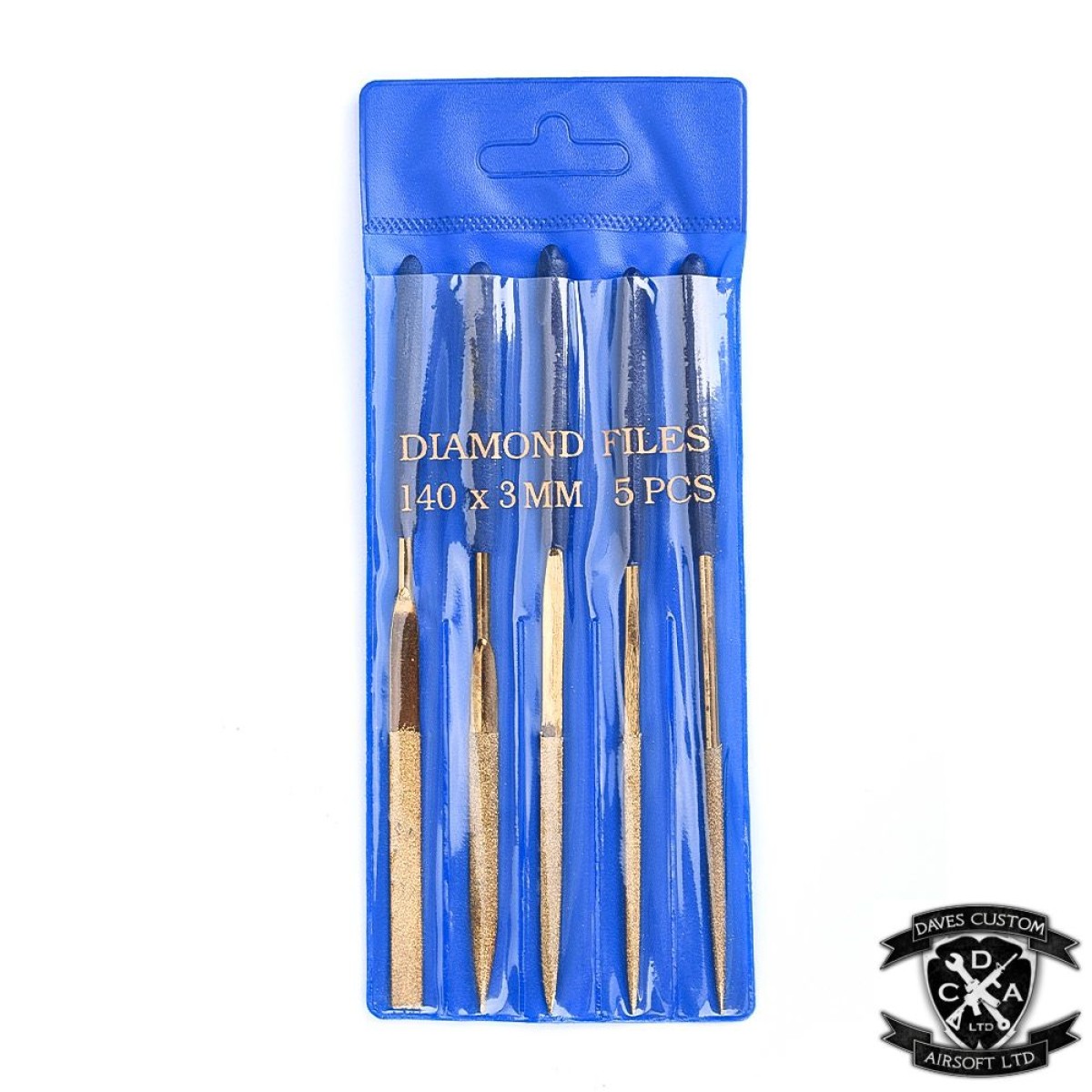 Armourers Tools : M-ETAL Short File Set Gold (5 Piece)