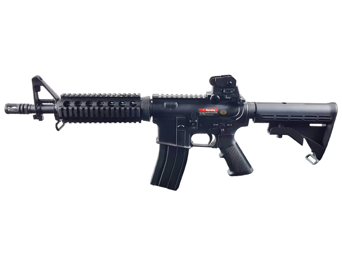 Golden Eagle M4 RIS CQB Gas Blowback Rifle (Polymer – Black ...